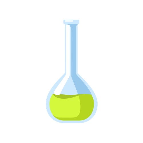 Graduated cylinder glassware laboratory vessel Vector Image