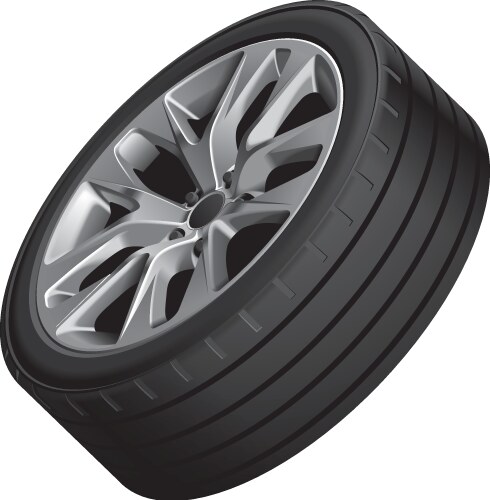 Tire cartoon Royalty Free Vector Image - VectorStock