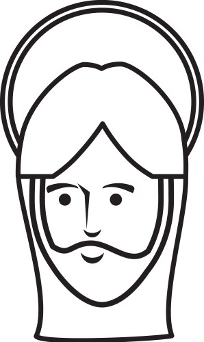 Jesuschrist little baby icon Royalty Free Vector Image