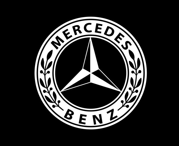 Mercedes-Benz Logo Symbol Royalty Free Vector Image