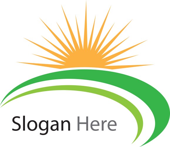 Sun logo template Royalty Free Vector Image - VectorStock