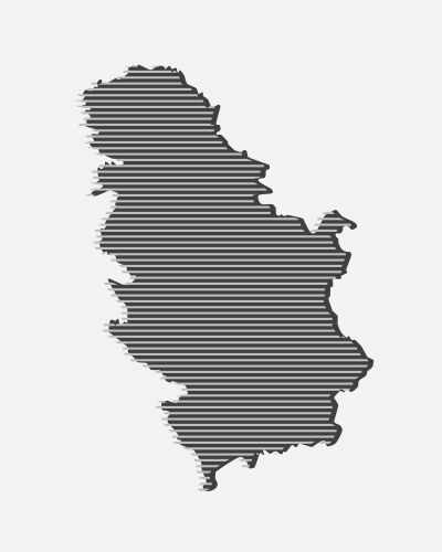 Abstract Map Netherlands Parallel Grey Lines Vector Image
