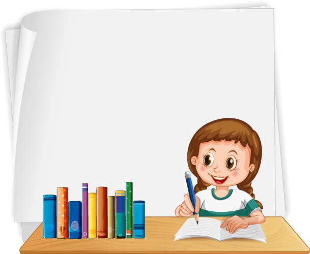 Printable learning tools border frame template Vector Image