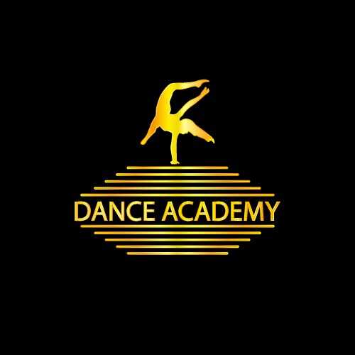 Golden eagle with black background Royalty Free Vector Image