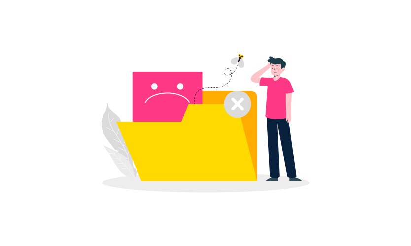 No data empty concept Royalty Free Vector Image