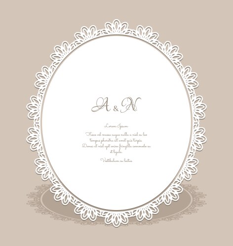 Lace frame Royalty Free Vector Image - VectorStock
