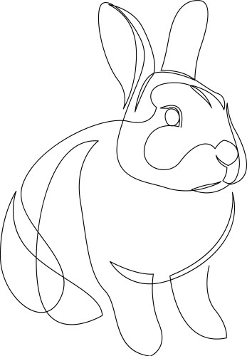 Rabbit Line Drawing Vector Images (over 9,700)