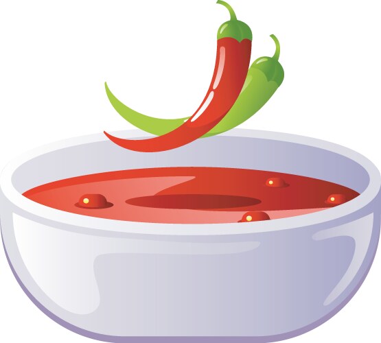 Hot soup Royalty Free Vector Image - VectorStock