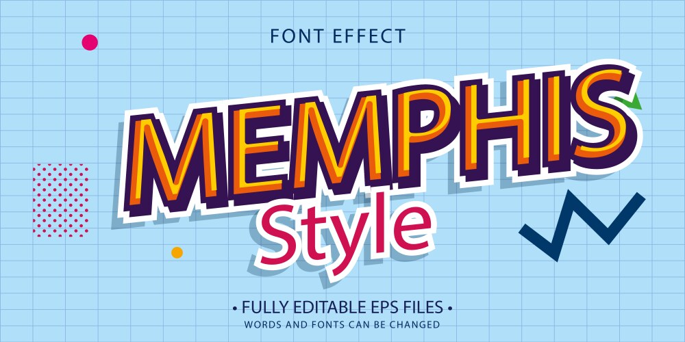 Editable text effect amazing sticker style Vector Image