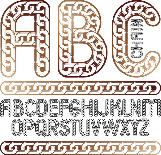 Chain Link Font Vector Images (over 700)