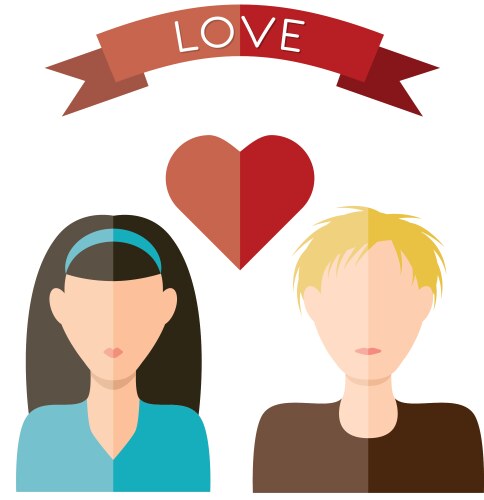 Couple in love Royalty Free Vector Image - VectorStock