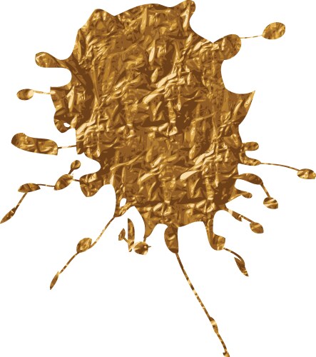 Unicycle on golden splash Royalty Free Vector Image