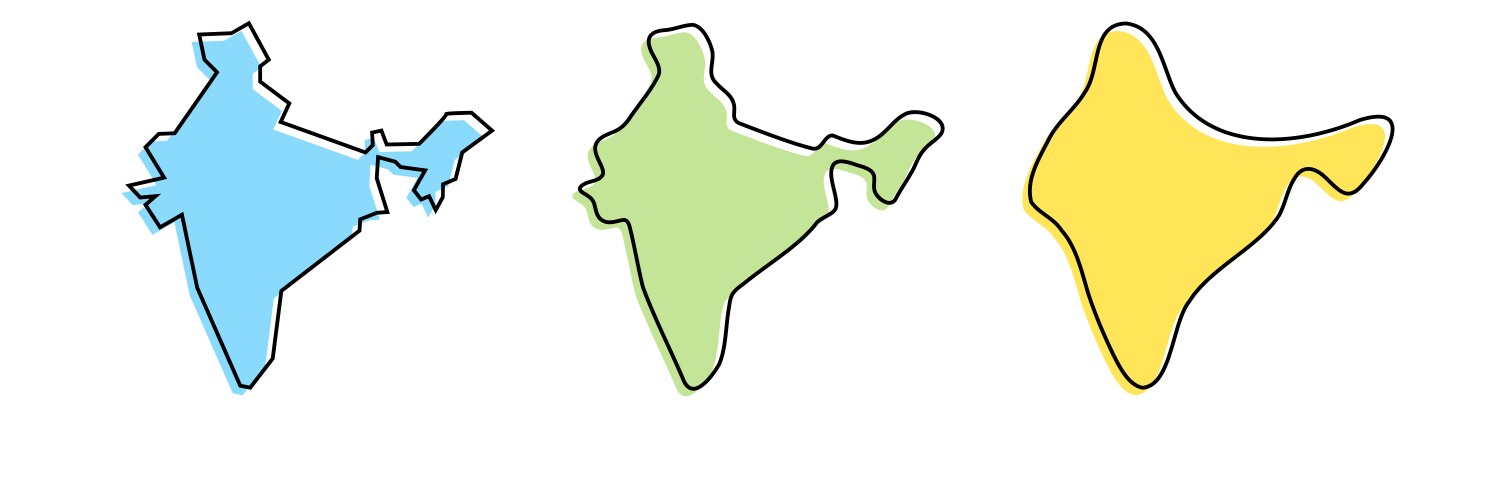 Blank India Map Vector Images (over 290)