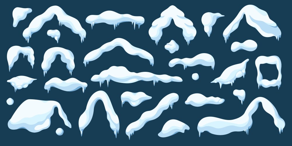 Snow Dripping Vector Images (over 850)