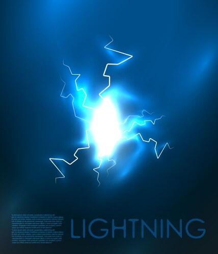 Lightning Strike Background Royalty Free Vector Image