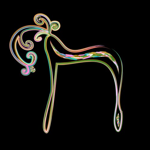 Gold hebrew letter - aleph Royalty Free Vector Image