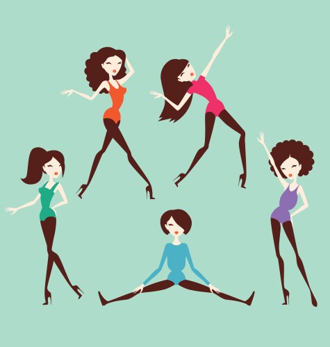Girl Dance Vector Images (over 56,000)