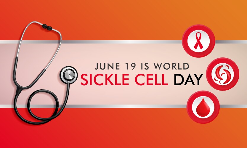 World sickle cell day Royalty Free Vector Image