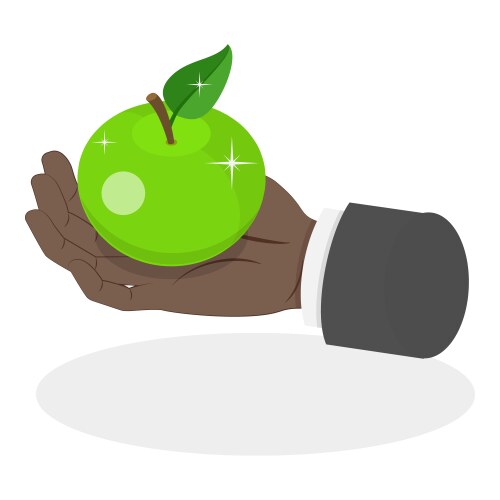 3d isometric flat set of hand gestures Royalty Free Vector