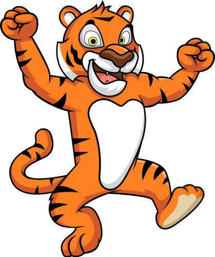 Cartoon Tiger Dancing Vector Images (over 280)