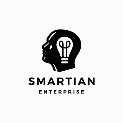 Light bulb smart idea logo icon Royalty Free Vector Image