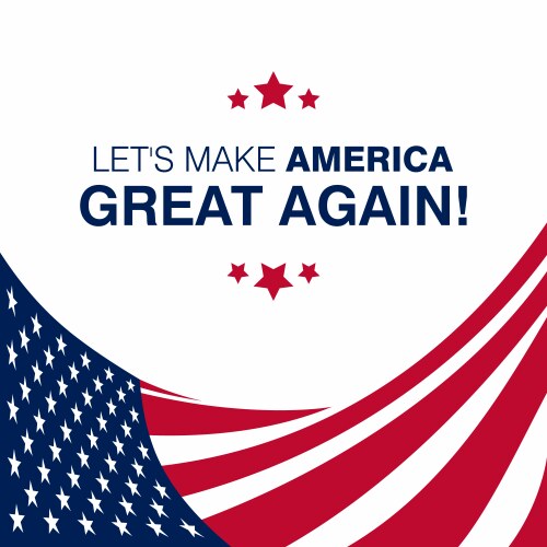 Trump make america great again Royalty Free Vector Image