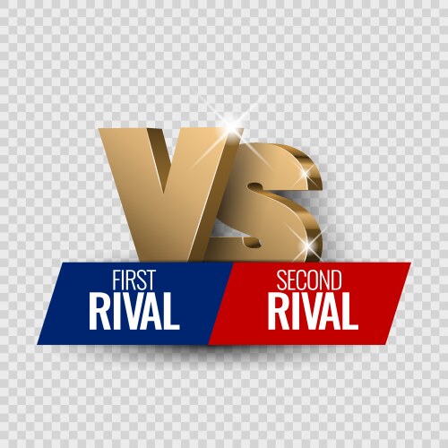 Comic versus frame vs battle fight Royalty Free Vector Image