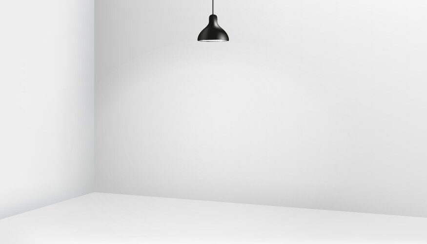 Light lamp sign white icon with soft Royalty Free Vector