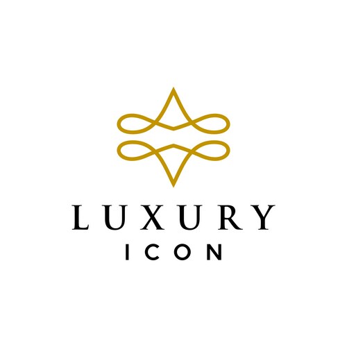 Luxury logo Royalty Free Vector Image - VectorStock