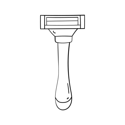 Safety manual shaving razor pattern Royalty Free Vector
