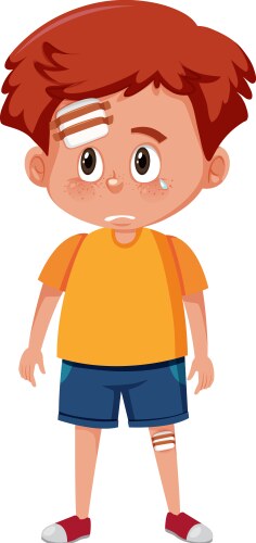 Hurt Boy Clipart Playing