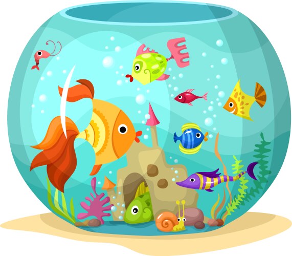 Fish tank Royalty Free Vector Image - VectorStock
