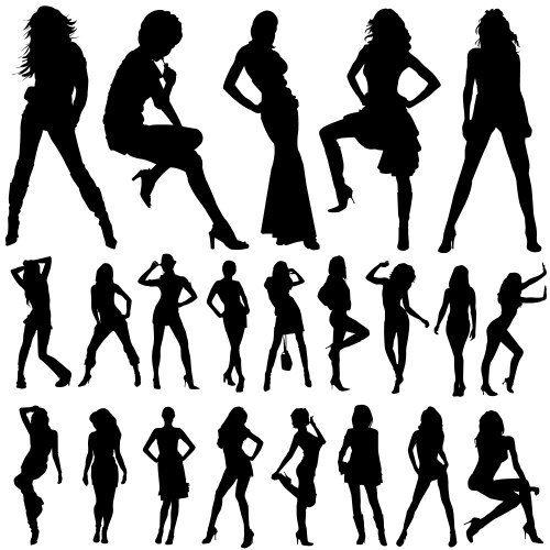 Girl Body Outline Vector Images (over 30,000)