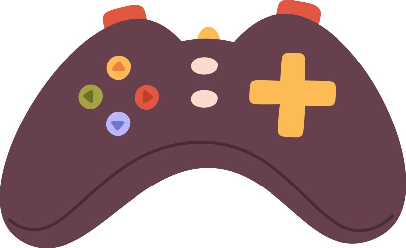 Video game controller cartoon Royalty Free Vector Image