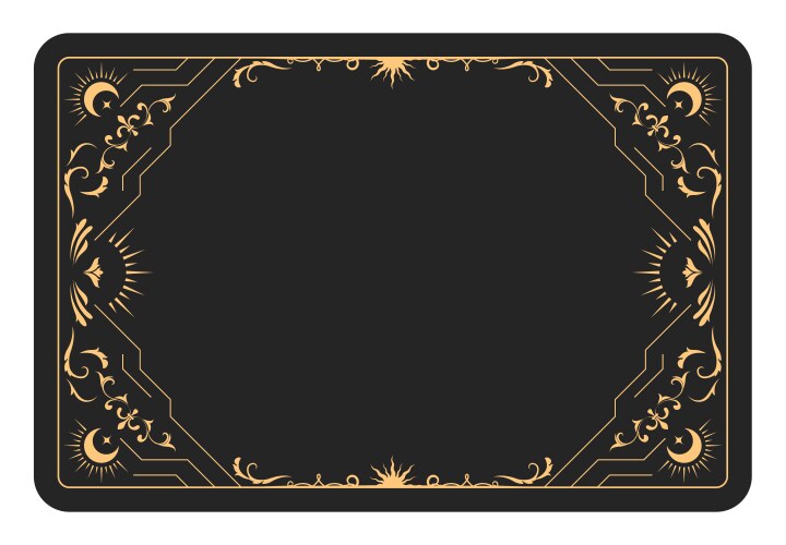 Tarot cards reverse side with esoteric and mystic Vector Image