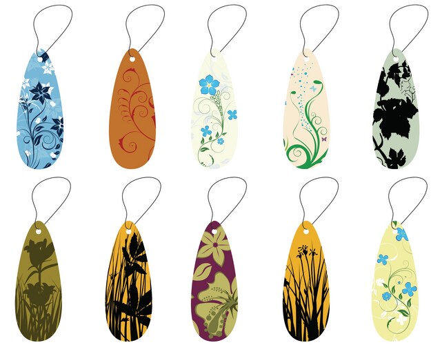 Floral bookmark Royalty Free Vector Image - VectorStock