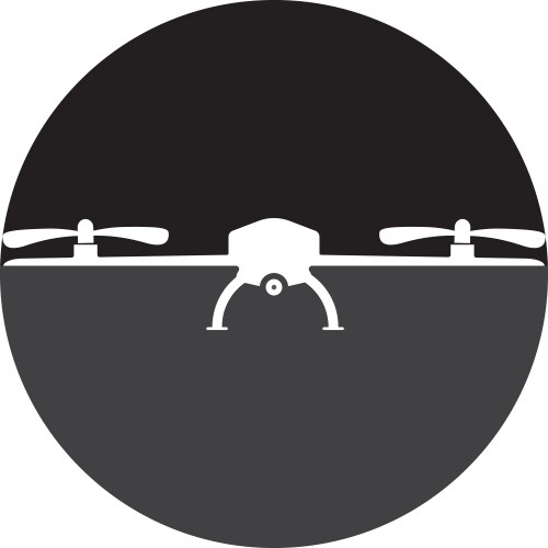 Drone logo Royalty Free Vector Image - VectorStock