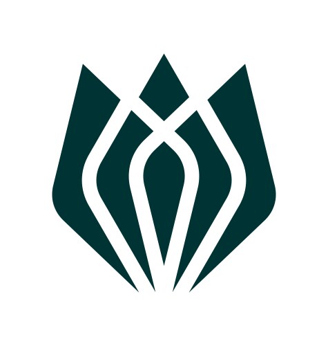 Gold diamond lotus flower logo Royalty Free Vector Image