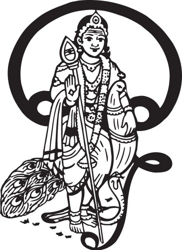 Murugan malasiya Royalty Free Vector Image - VectorStock