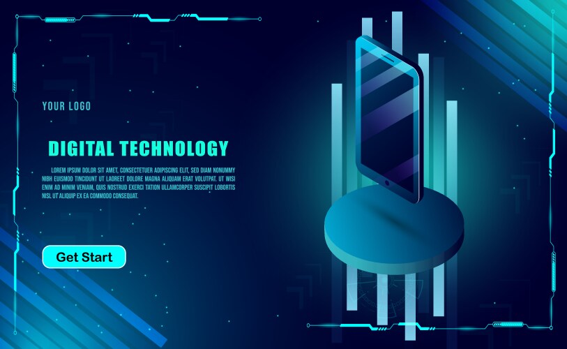 Website development banner programming technology Vector Image