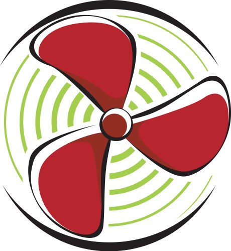 Close up electronic fan Royalty Free Vector Image Close up electronic fan Royalty Free Vector Image
