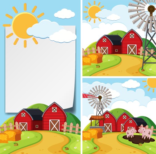 Barn Pig Border Vector Images (22)
