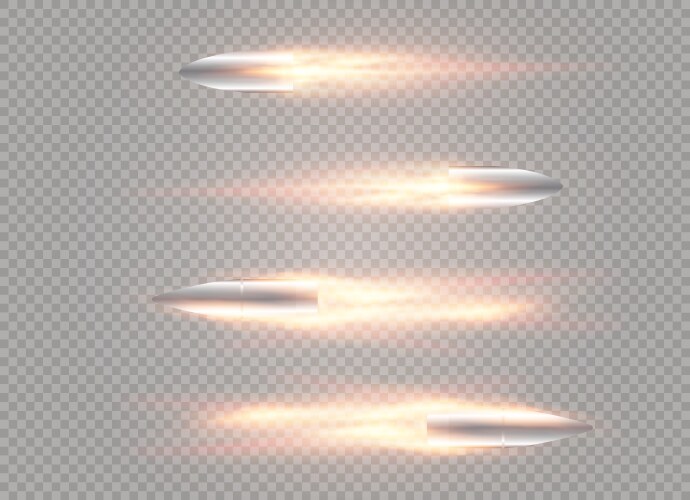 Flying bullet Royalty Free Vector Image - VectorStock