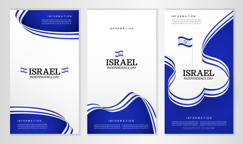 Independence day of israel Royalty Free Vector Image