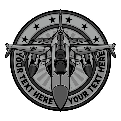 Fighter pilot logo Royalty Free Vector Image - VectorStock