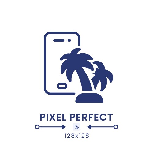 Project plan black solid desktop icon Royalty Free Vector