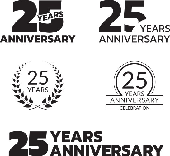 25 Years Anniversary Logo Vector Images (over 1,900)