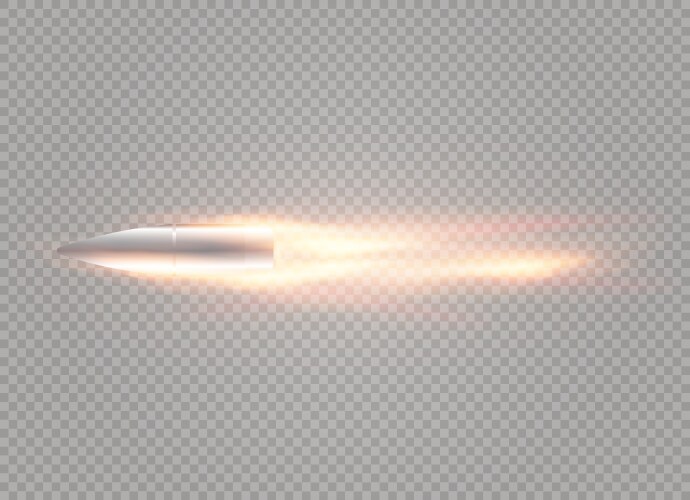 Flying bullet Royalty Free Vector Image - VectorStock