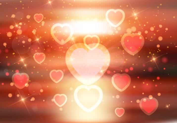 Background with hearts Royalty Free Vector Image