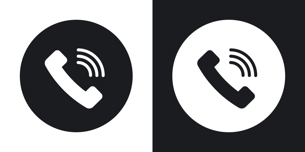 Phone call icon set Royalty Free Vector Image - VectorStock